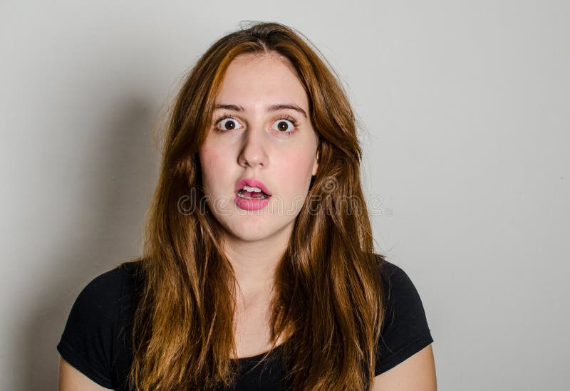 Surprised expression stock photo. Image of cosmetics - 103051876