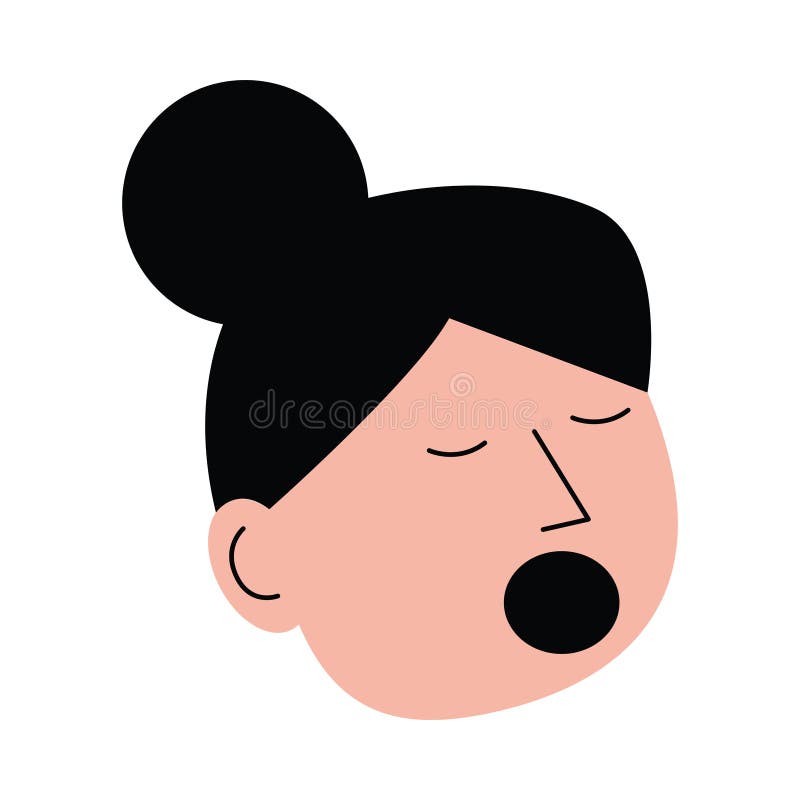 Woman Sick Head Avatar Character Stock Vector - Illustration of feeling ...