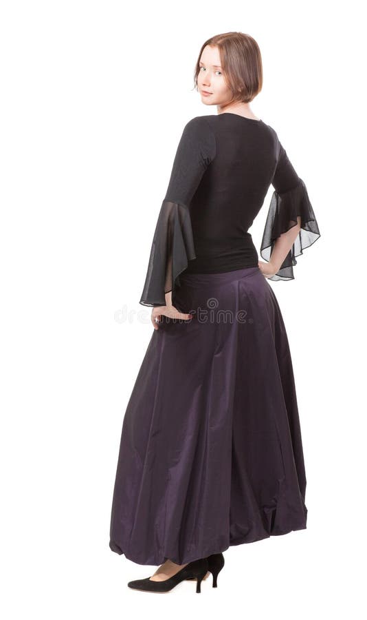 Woman, side view stock image. Image of back, beauty, portrait - 33210015