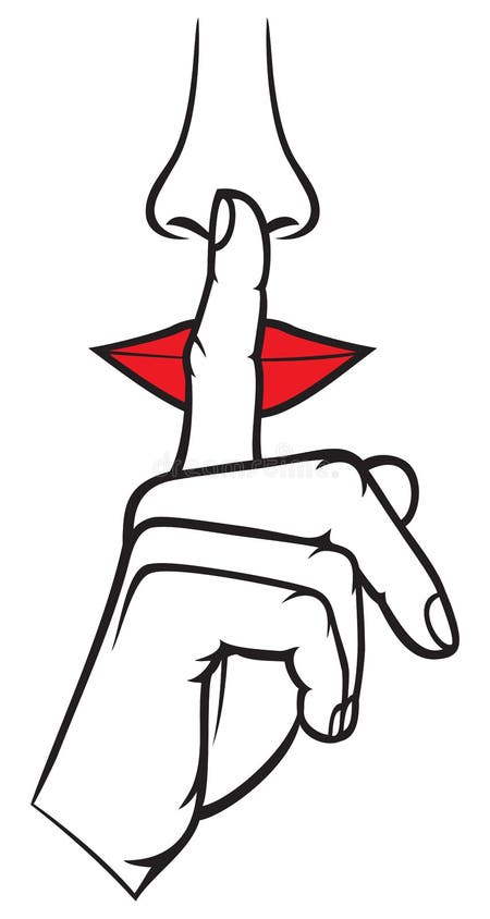 Silence Sign Stock Illustrations – 15,364 Silence Sign Stock ...