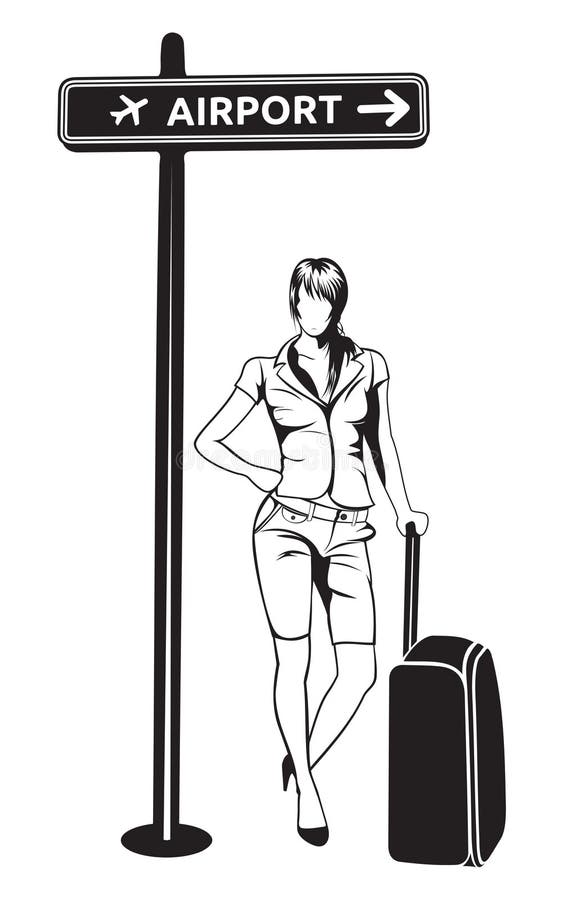 Woman Silhouette in Shopping Stock Vector - Illustration of gift ...