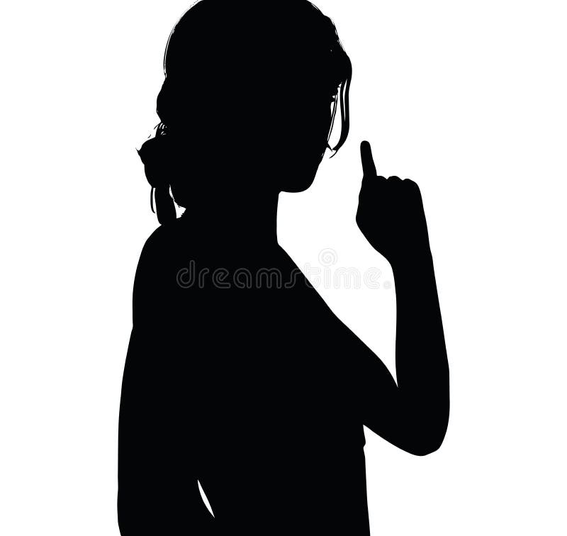 Woman Shadow Pointing Stock Illustrations – 261 Woman Shadow Pointing ...