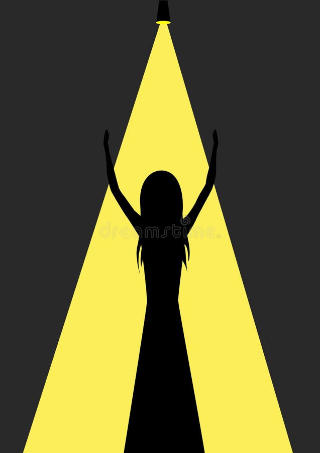 Shadow Singing Woman Stock Illustrations – 93 Shadow Singing Woman ...