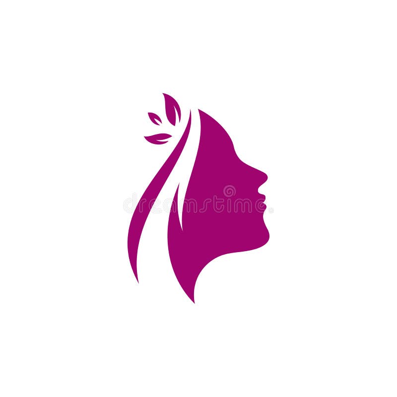 Woman Silhouette Logo Head Face Logo Vector Design Stock Vector ...