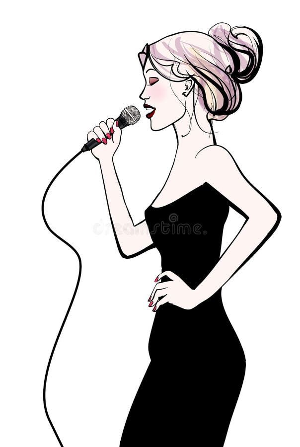 Female Jazz Singer Watercolor Stock Illustrations – 33 Female Jazz ...