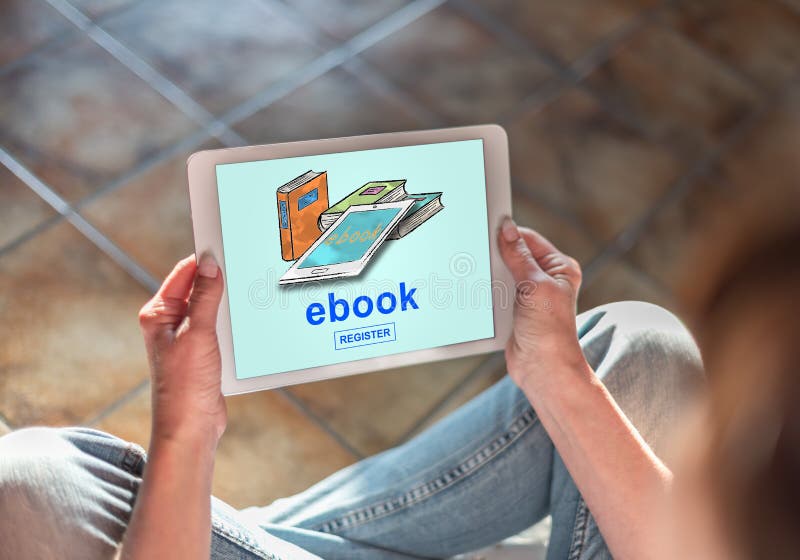 E-book Concept on a Laptop Screen Stock Photo - Image of elearning ...