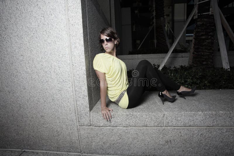 Woman Standing Over a Defeated Man Stock Photo - Image of defeat ...