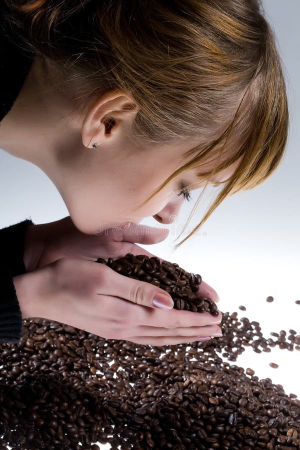 Some Good Smelling Coffeebeans Stock Image - Image of strong, smelling ...