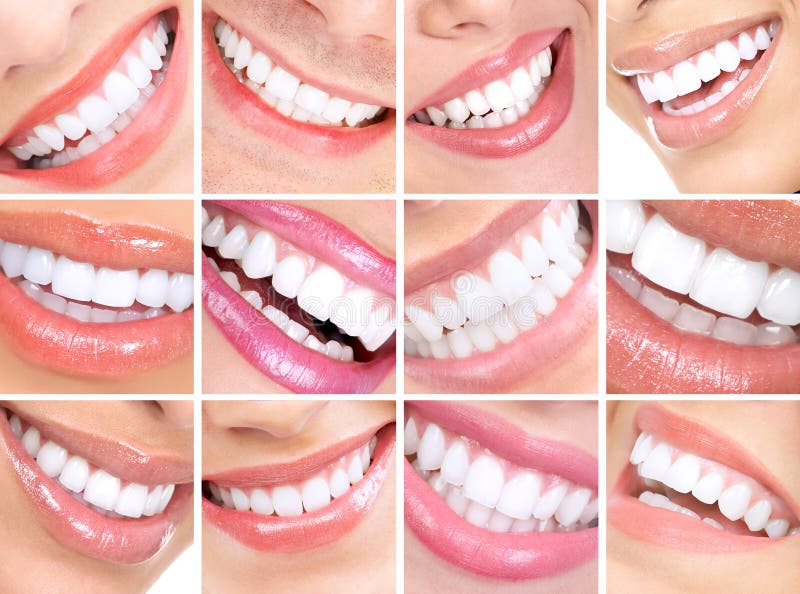 A Huge Collage of Many Different Female Smiles Stock Image - Image of ...