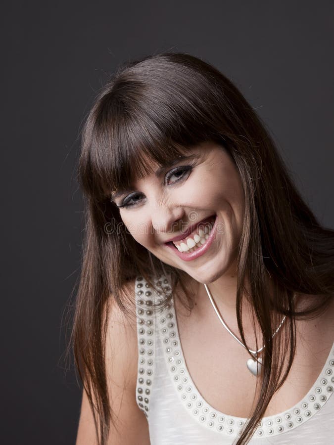 Woman smiling stock photo. Image of female, adult, beautiful - 19300536