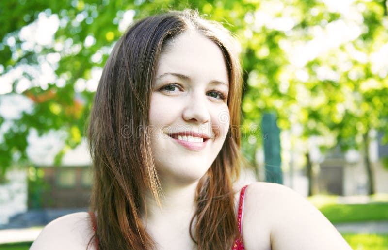 Woman Smiling stock photo. Image of woman, friendly, daydream - 931340