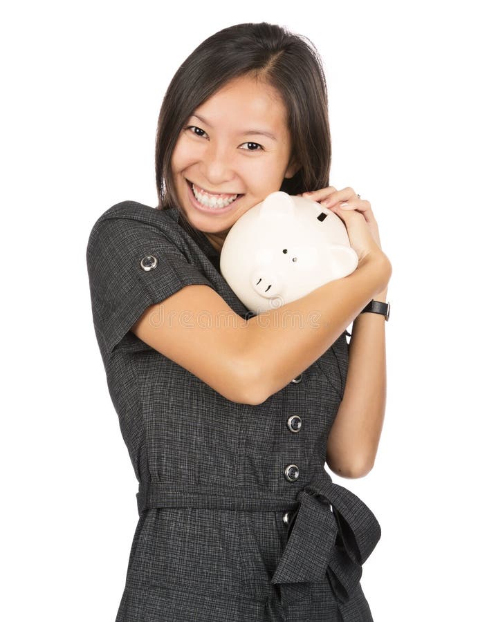 Woman Smiling Holding a Piggy Bank Stock Photo - Image of girl, happy ... Woman Smiling Holding a Piggy Bank Stock Photo - Image of girl, happy ...