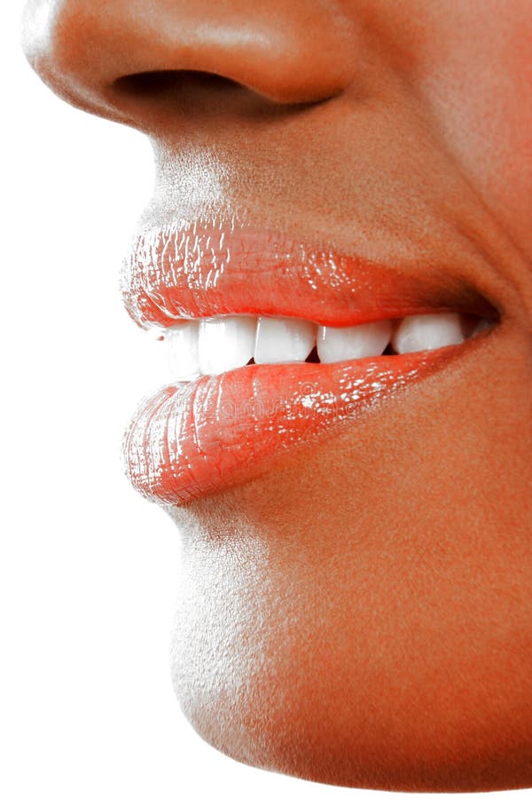 Woman Smiling with Very White Sparkly Teeth Stock Image - Image of ...