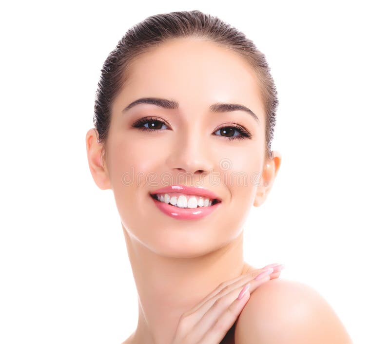 Beautiful Woman Looking Over Her Shoulders Stock Image - Image of ...