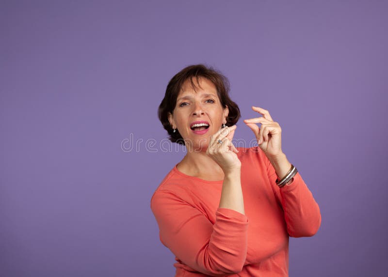 Woman Snapping Her Fingers on Both Hands Stock Image - Image of ...