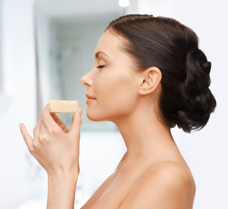 Woman Use Soap and Washing Hands Under the Water Tap. Hygiene Concept ...