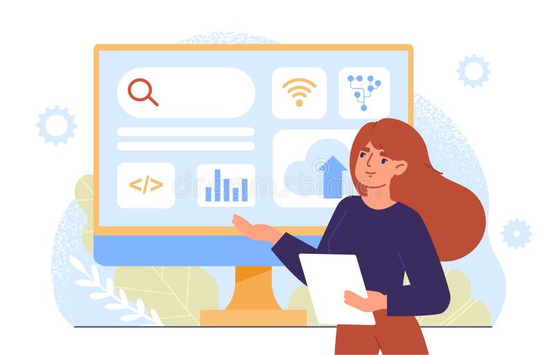 Woman Programs Stock Illustrations – 590 Woman Programs Stock ...