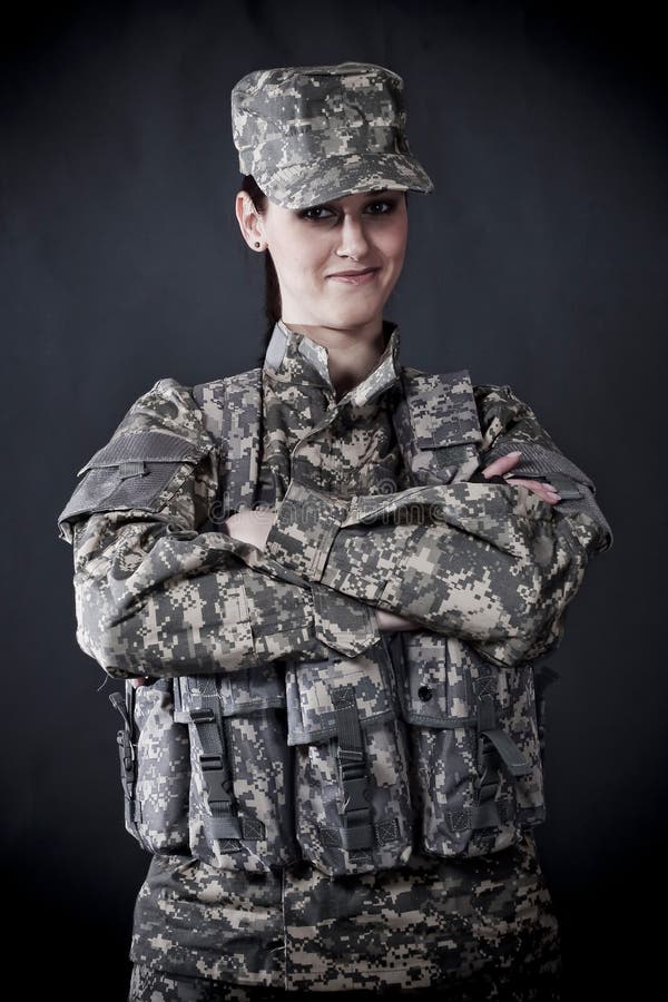 Woman Soldier stock image. Image of infantry, feminism - 10861001