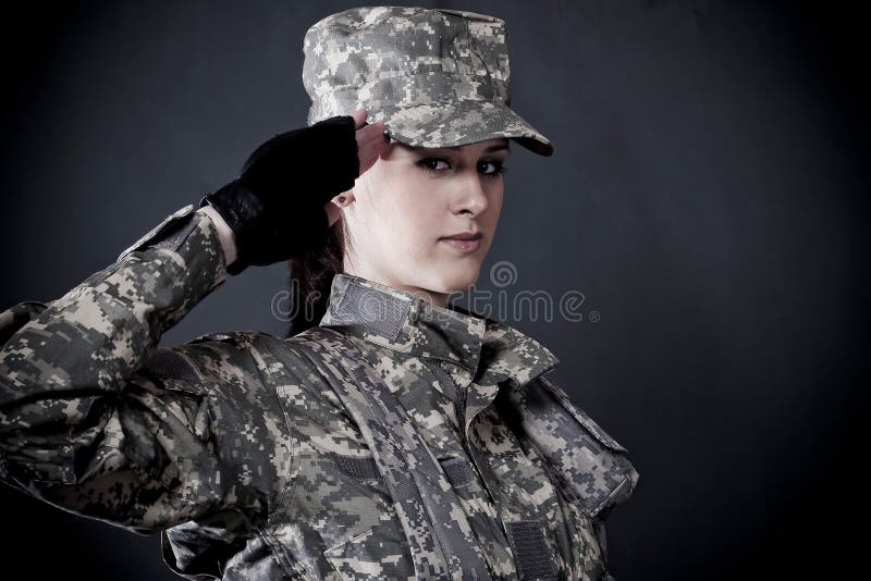Woman Soldier stock image. Image of infantry, feminism - 10861001