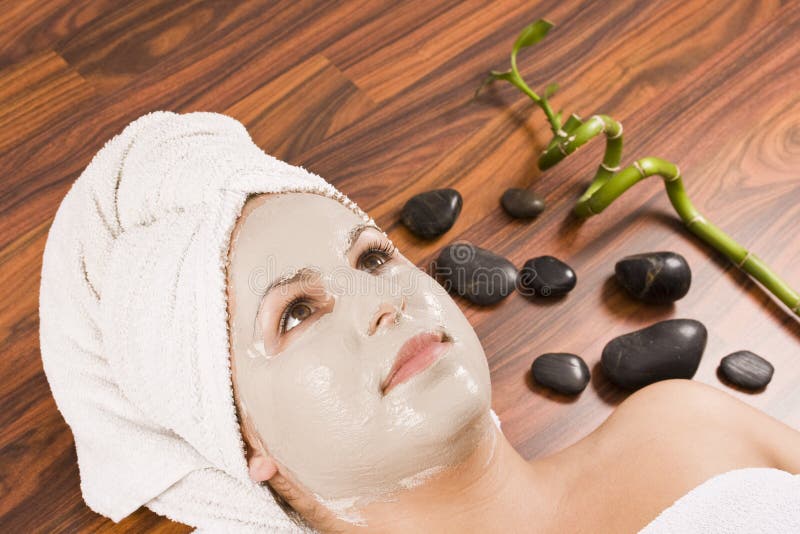 Spa Organic Chocolate Mousse Facial Mask Stock Photo - Image of herbal ...