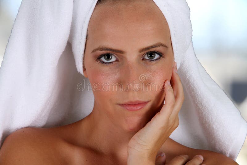 Woman at Spa stock image. Image of clean, wrap, healthy - 28814051