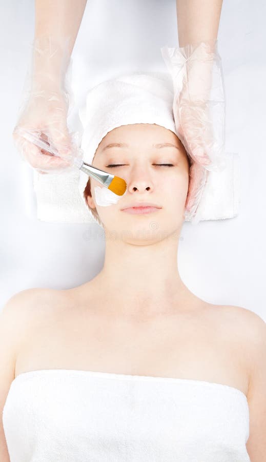 Woman at spa procedures stock photo. Image of caucasian - 12923618