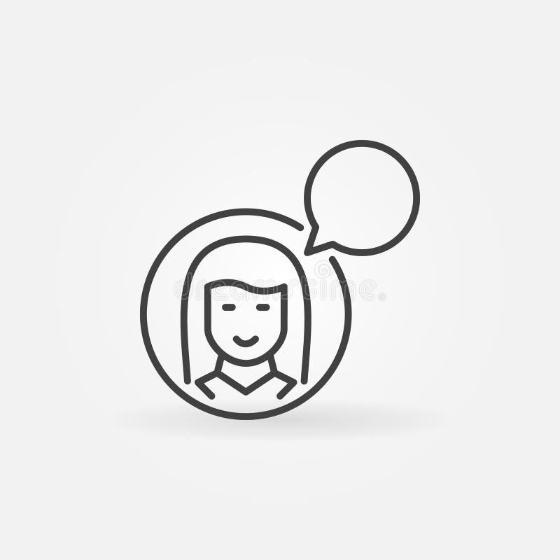 Woman Speaking Logo Stock Illustrations – 273 Woman Speaking Logo Stock ...