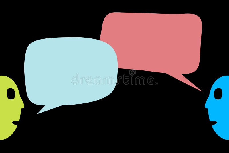 Woman and Woman Speech Bubbles - Stock Illustration Stock Illustration ...