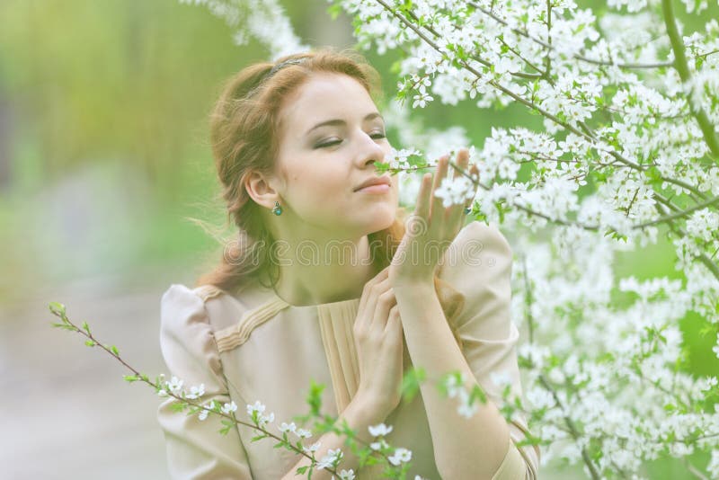 Woman in spring stock photo. Image of caucasian, face - 29286776
