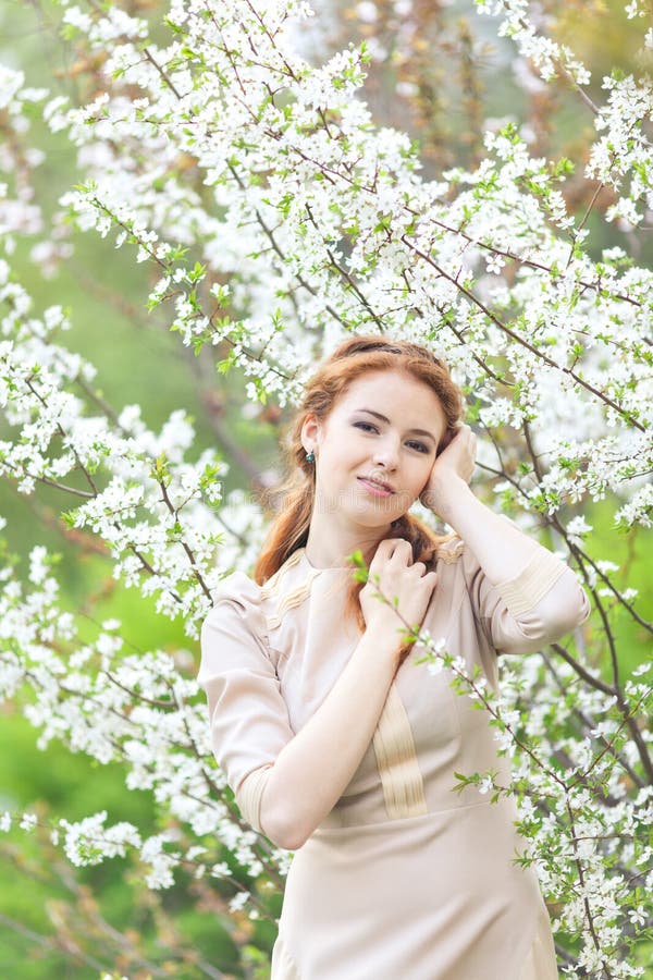 Woman in spring stock image. Image of happiness, person - 29286917