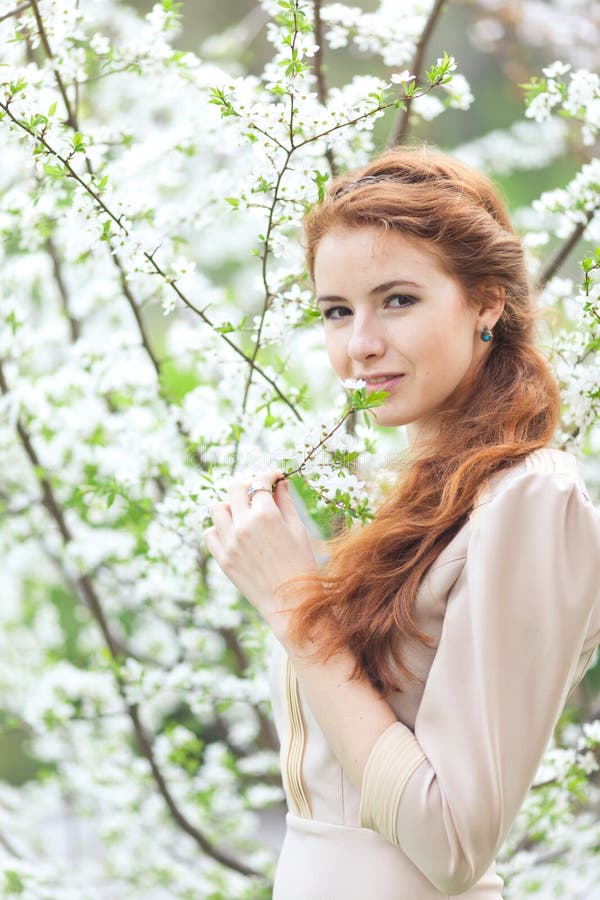 Woman in spring stock photo. Image of caucasian, beauty - 29286994