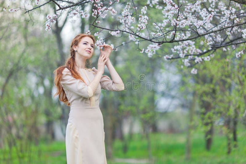 Woman in spring stock photo. Image of people, harmony - 29305986