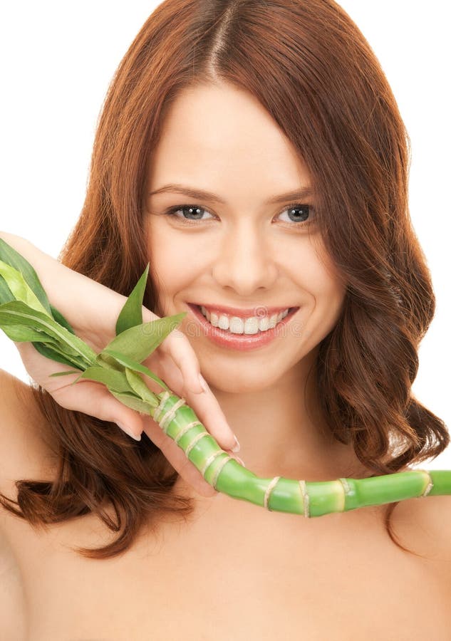 Woman with sprout stock image. Image of girl, living - 40659623