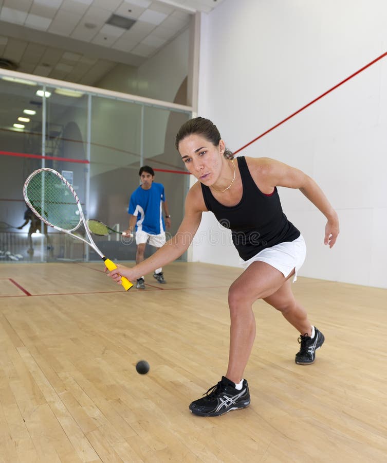 Woman squash player stock image. Image of woman, racket - 16533117