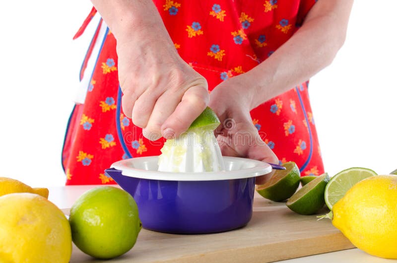 Woman Squeezing Half a Lime Stock Image - Image of health, diet: 57302923