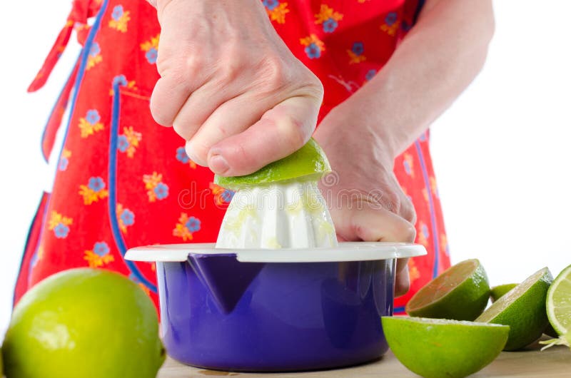 Woman Squeezing Half a Lime Stock Photo - Image of squeezer, hand: 57302952