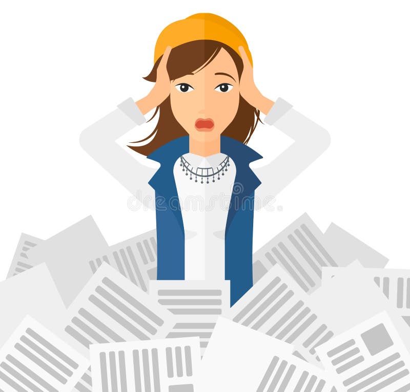 Overworked Woman Clipart Free