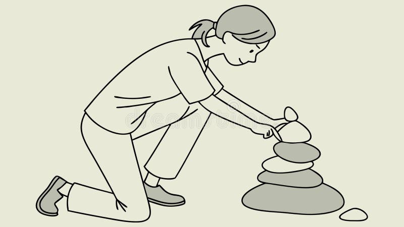 Woman Stacking Stock Illustrations – 732 Woman Stacking Stock ...