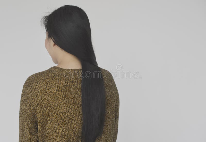 Woman Standing Back Side Concept Stock Image - Image of model20, happy ...