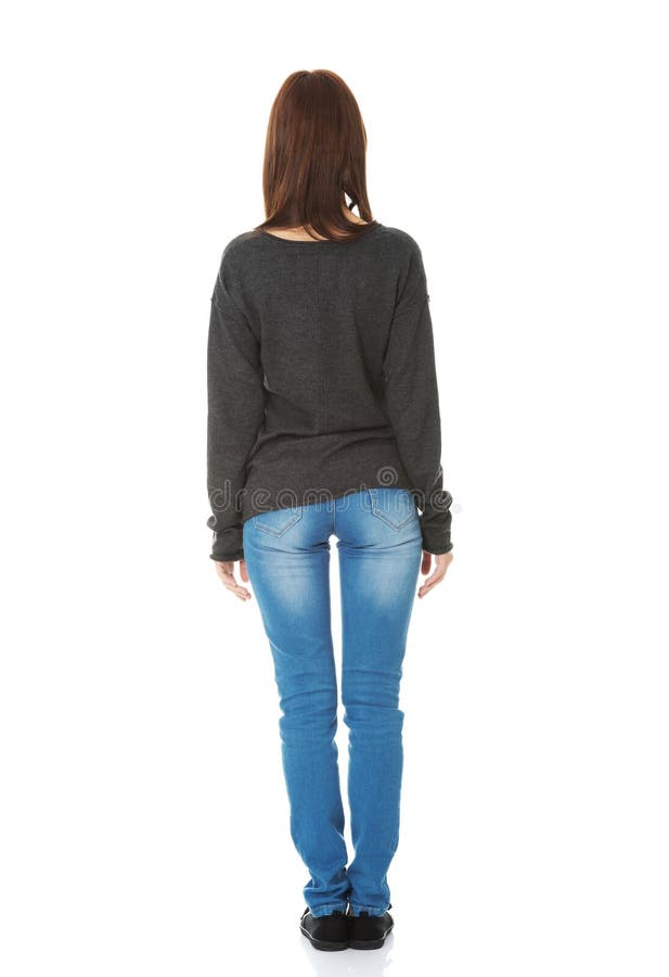 Woman standing backside stock image. Image of backside - 45807559