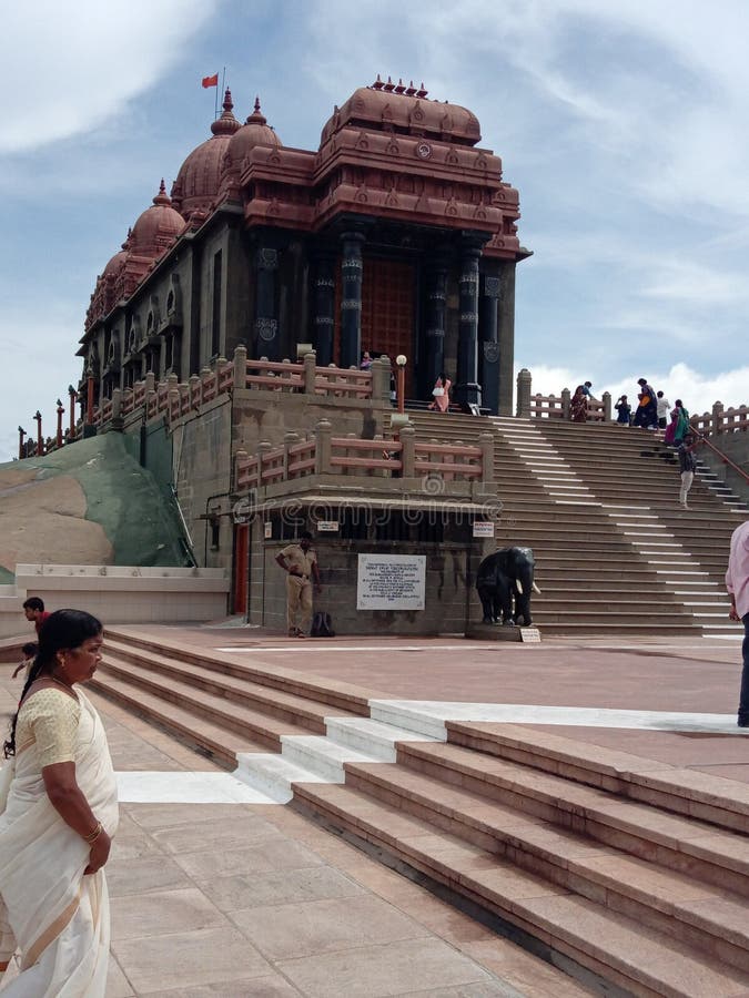 A Woman is Standing in Front of an Indian Temple Editorial Photo ...