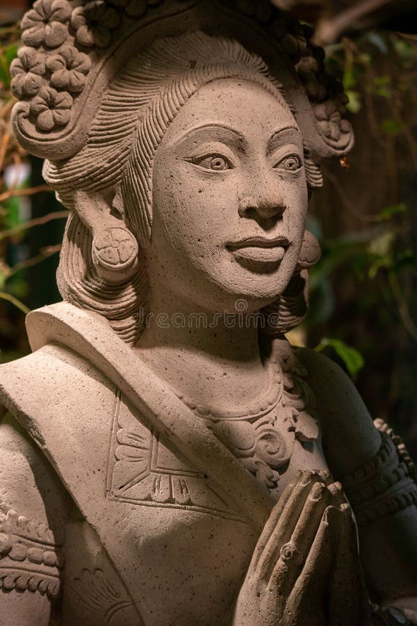 Woman statue in the park stock photo. Image of nature - 256664518