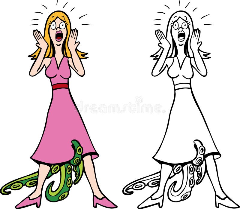 Woman with STD stock vector. Illustration of disorder - 11106235