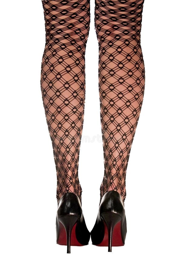 Girl Adjusting Nylon Stocking Stock Photo - Image of appealing ...