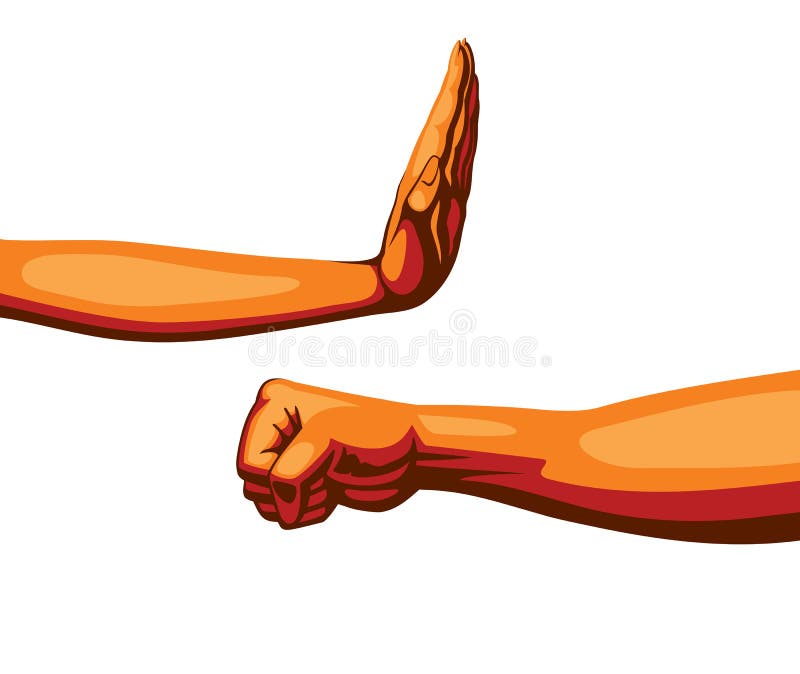 Hand Stopping Fist Stock Illustrations – 31 Hand Stopping Fist Stock ...