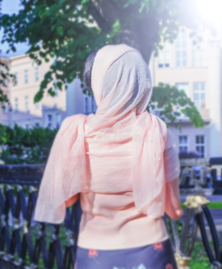 Woman stranger turned back stock image. Image of back - 68672647