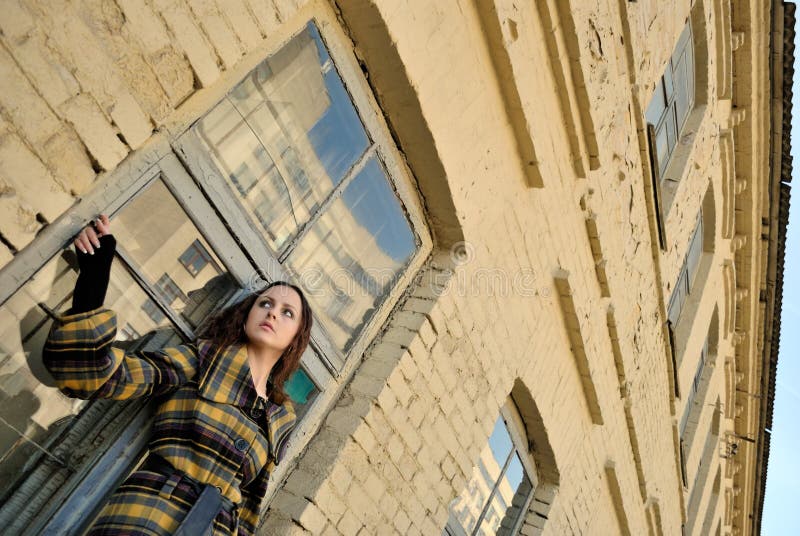 Woman on Street, Low Angle View Stock Image - Image of elegance ...