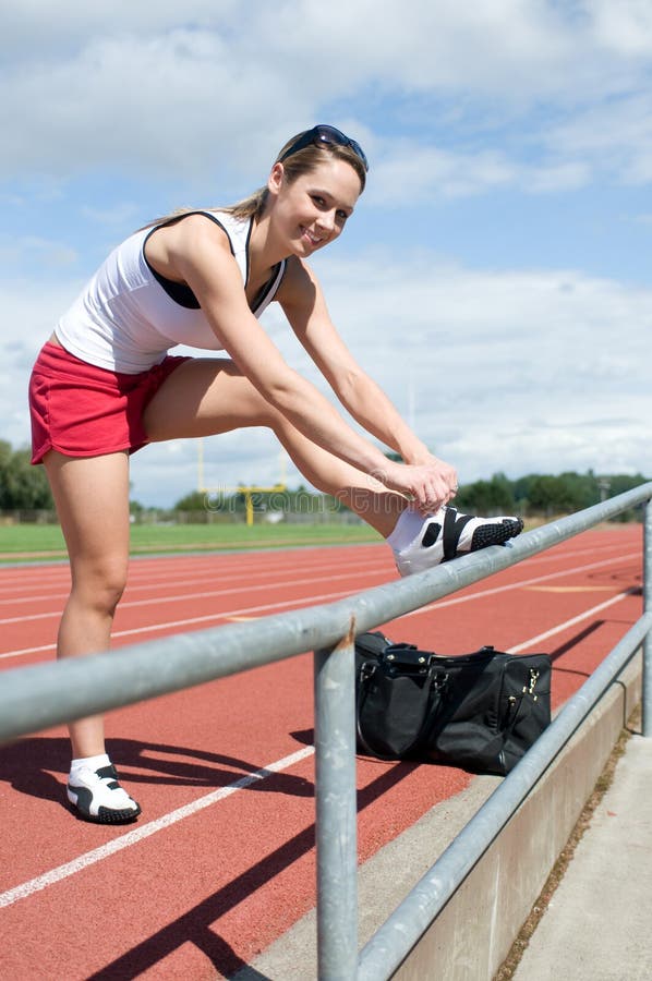 Woman Stretching stock image. Image of caucasian, revitalize - 7215881