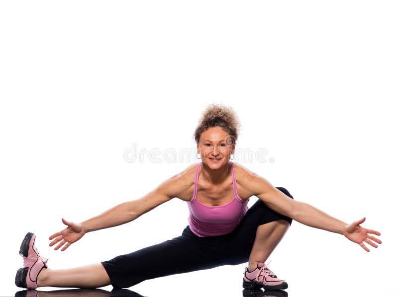 Woman stretching posture stock image. Image of flexibility - 25041843