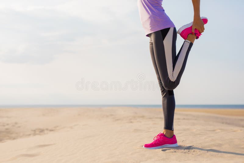 Woman Stretching before Workout Stock Photo - Image of legs, relax ...